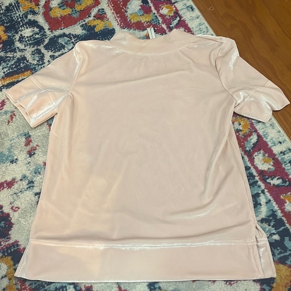 Anthropologie | Tops | Anthropology Pink Velvet Top | Poshmark